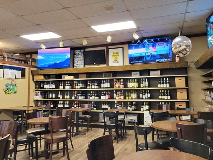 Where sandwich dreams come true. The wooden tables have witnessed countless first bites and the involuntary "mmm" sounds that inevitably follow.