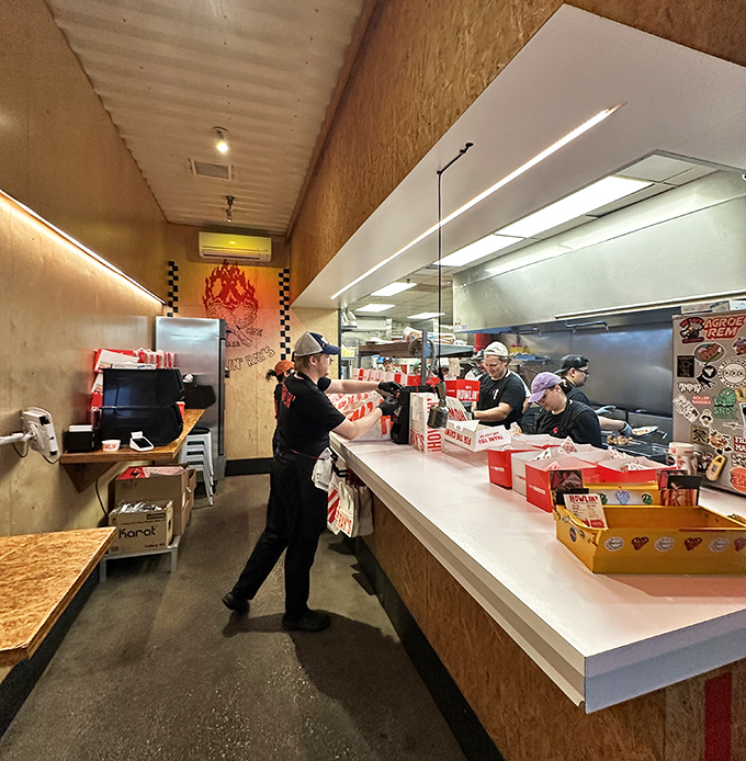 Behind the scenes where spice magic happens. Like NASA for Nashville hot chicken, but with tastier results.