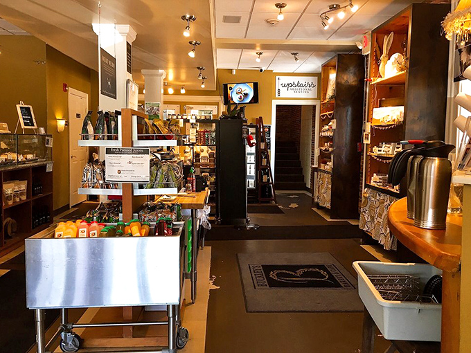 The retail section proves Buckley's isn't just a one-trick pony. It's like the Swiss Army knife of cafes&mdash;solving hunger emergencies one shelf at a time.