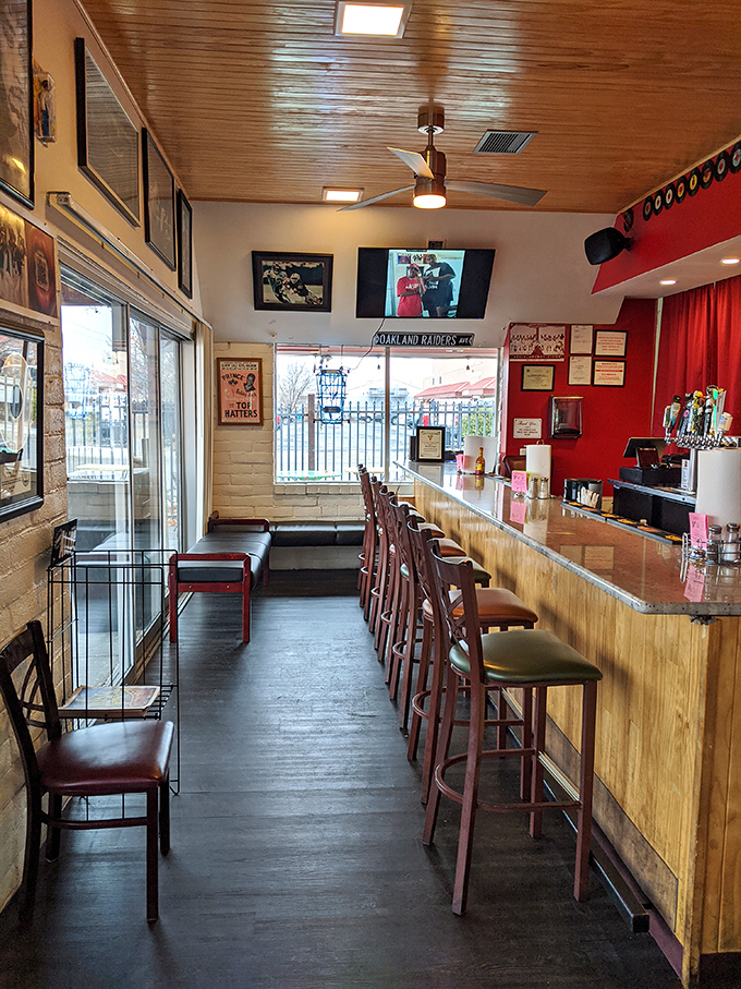 Where conversations flow as smoothly as the gravy. The counter seating offers front-row tickets to culinary theater.