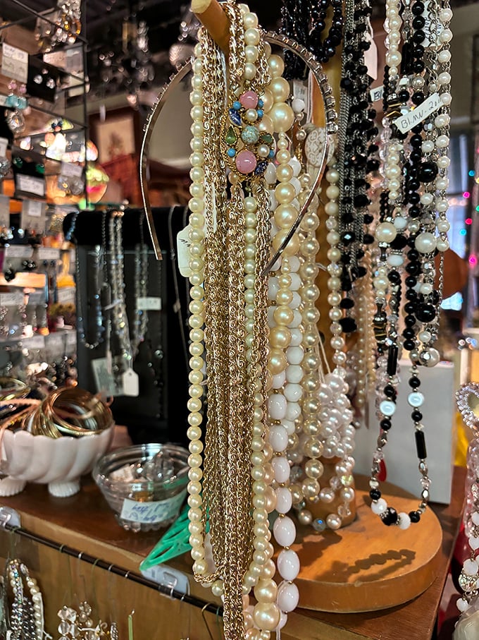 Pearls, chains, and vintage baubles&mdash;this isn't just jewelry, it's wearable history waiting to adorn a new generation of appreciative necks.