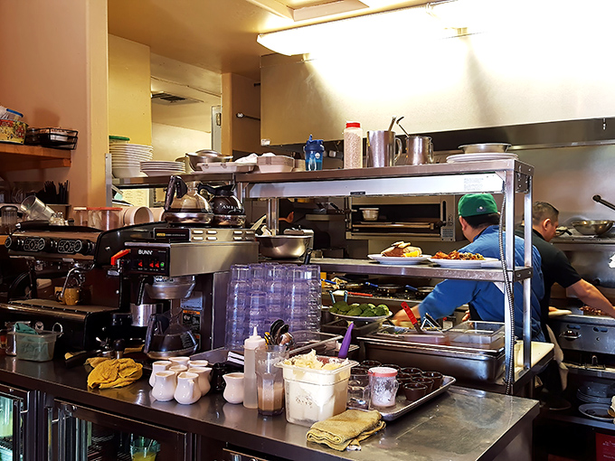 The bustling kitchen reveals the organized chaos behind breakfast perfection &ndash; like watching the backstage of a Broadway hit.