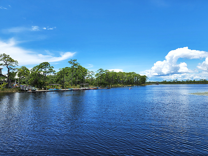 Tranquil waters mirror the sky in this coastal dune lake, a rare natural phenomenon that makes you whisper rather than speak aloud.