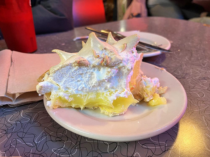 Lemon meringue pie with peaks so high they need their own zip code. The perfect balance of sweet, tart, and cloud-like fluff.