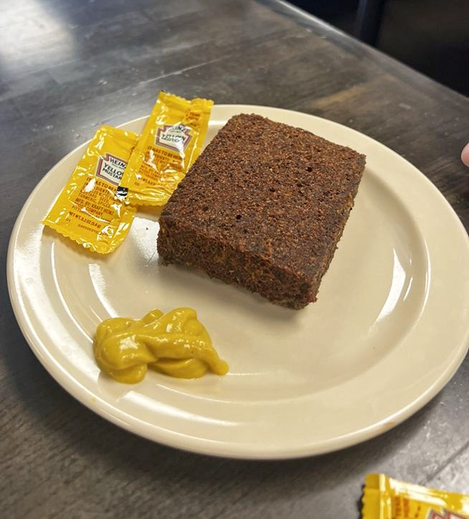 Livermush with mustard&mdash;the North Carolina handshake. One bite of this crispy, savory delicacy and you're officially an honorary local.