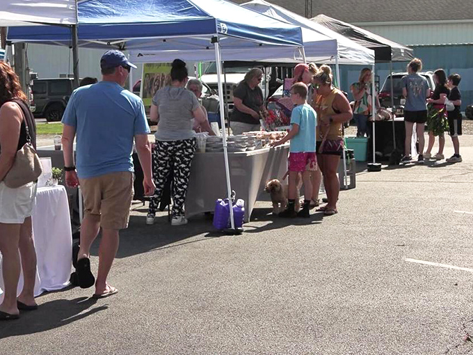 At Wapakoneta's farmers market, locals gather for fresh produce and even fresher gossip&mdash;the true farm-to-table-to-conversation experience.