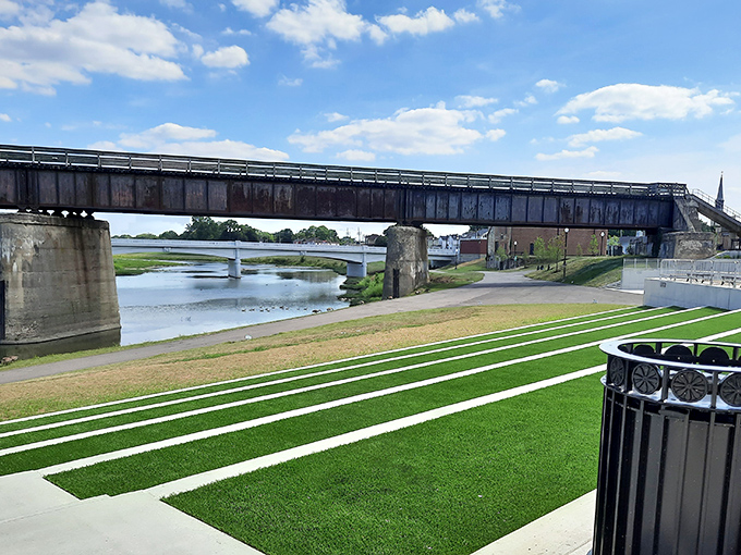 Lock Nine Park offers front-row seats to the Great Miami River, where water and history flow together under Ohio's big sky.