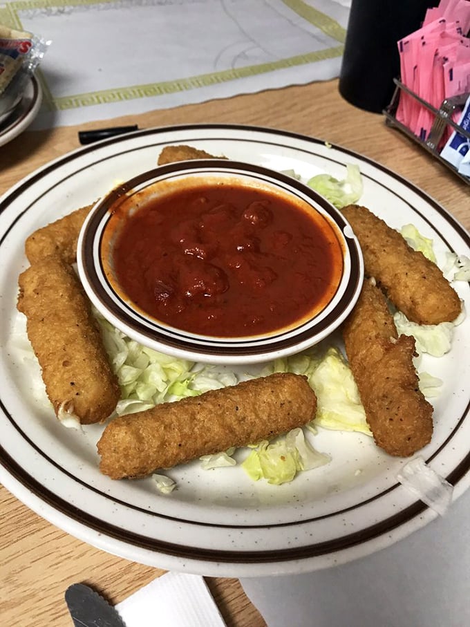 Mozzarella sticks&mdash;the universal language of appetizer happiness. Crispy outside, stretchy inside, and marinara for dunking&mdash;some pleasures never need upgrading.