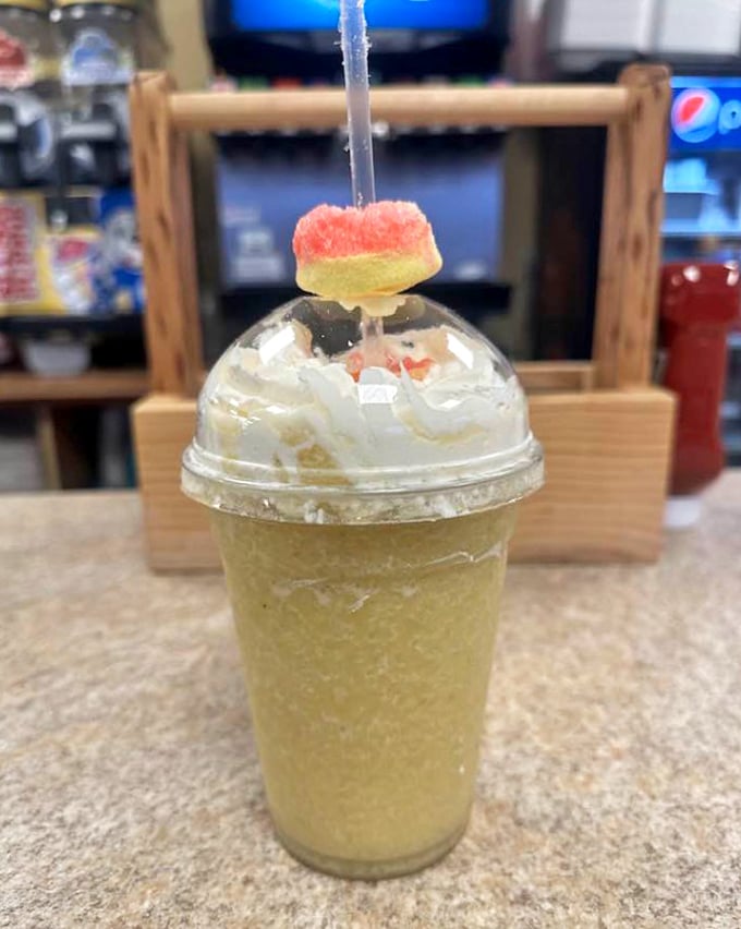 This isn't just a smoothie &ndash; it's summer captured in a cup, topped with a candy life preserver for your morning sweet tooth.
