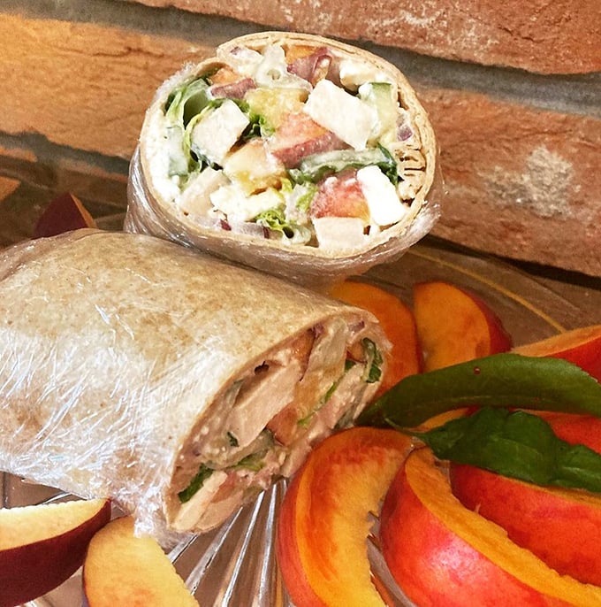 Each bite of this wrap tells a different chapter of the same delicious story &ndash; crisp, creamy, savory, sweet.