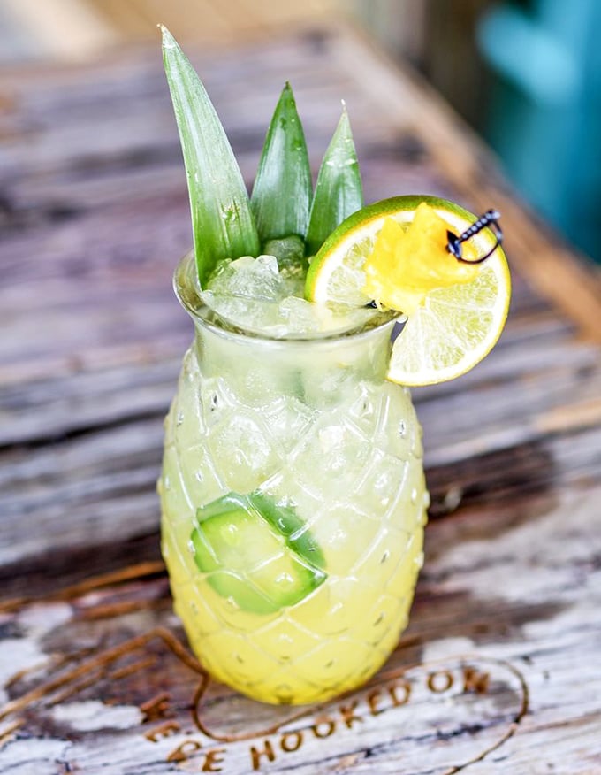 A pineapple-shaped vessel isn't just cute&mdash;it's the proper throne for a tropical elixir that tastes like vacation permission slips.