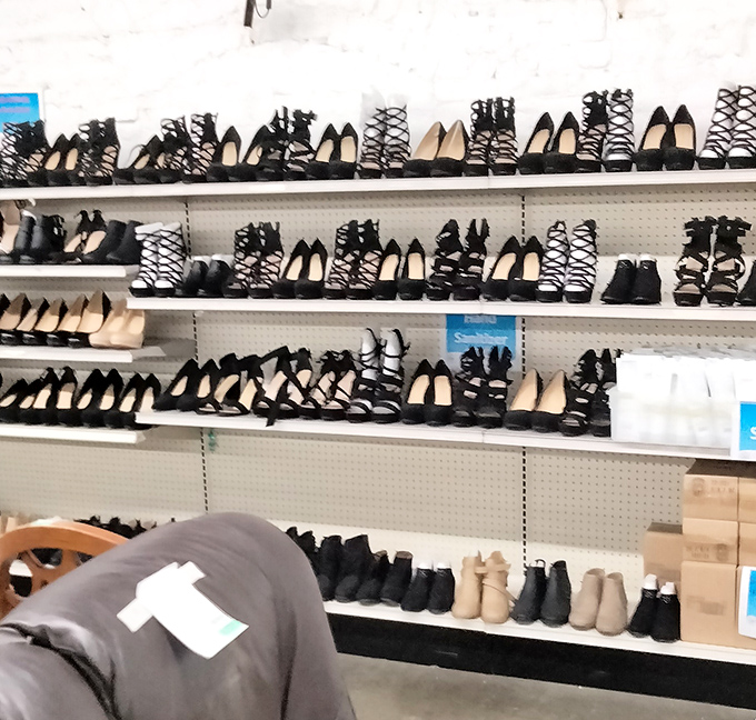 Cinderella had one fairy godmother; here, hundreds of potential glass slippers await their perfect match at fairy tale prices.