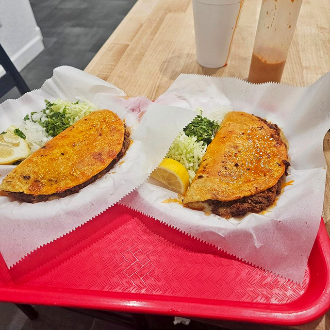 Quesabirria tacos: where crispy tortillas meet tender beef in a relationship so perfect it should have its own reality show.