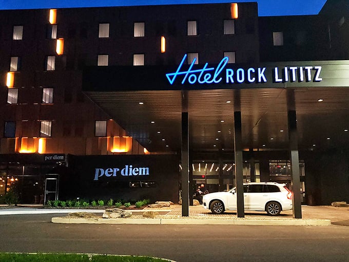 Rock Lititz Hotel blends the town's music industry connections with hospitality, creating lodgings where rock stars and tourists alike find comfort.
