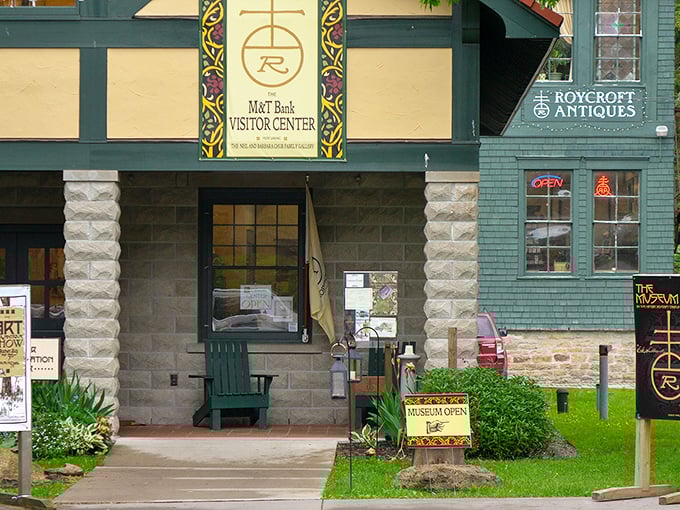 The Roycroft Campus Visitor Center welcomes curious minds with the same thoughtful design principles it was built to celebrate.