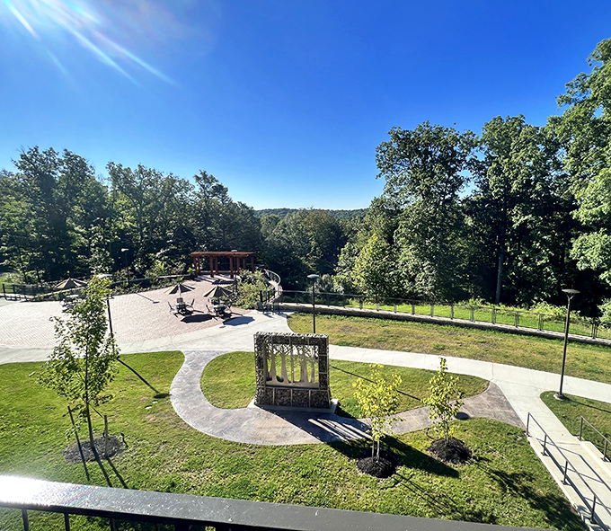 A gathering space designed for those moments when you need to remind yourself that screensavers can be real places too.