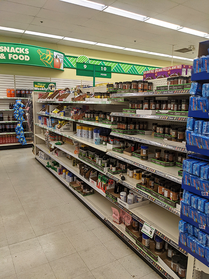 Spices, seasonings, and pantry staples stand at attention, ready to transform Tuesday night's desperate dinner into something resembling a meal plan.