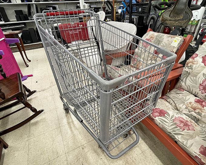 The humble chariot of thrift store victory&mdash;fill this cart for $25 and you've won the Pittsburgh bargain Olympics.