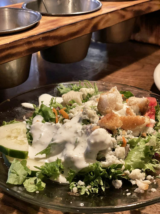 A side salad that didn't get the memo about being an afterthought. Fresh, crisp, and dressed to impress.