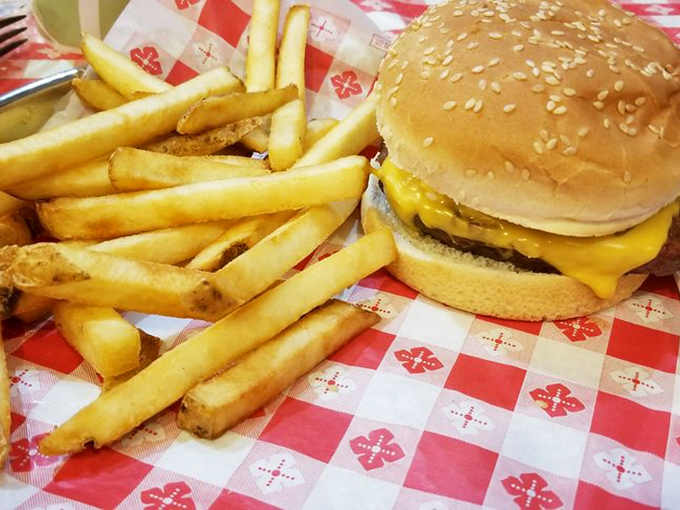 This isn't just a burger&mdash;it's a smoky revelation topped with melted cheese. Fast food joints should avert their eyes in shame.