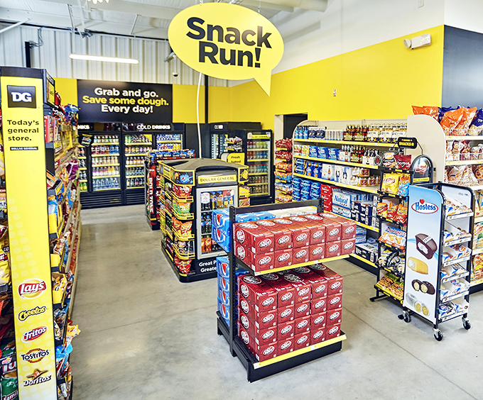 "Snack Run!" isn't just a sign&mdash;it's a lifestyle philosophy for those moments when the pantry looks as empty as a beach after a hurricane warning.