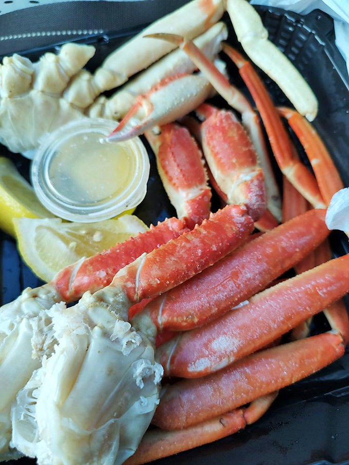 Snow crab legs &ndash; nature's way of saying "you're going to work for this deliciousness," and every crack and pull is worth it.