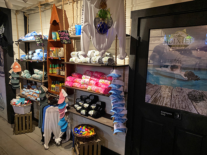 Souvenirs that don't collect dust. The shop's coastal-themed merchandise lets you take home a slice of Florida sunshine without the sand in your shoes.