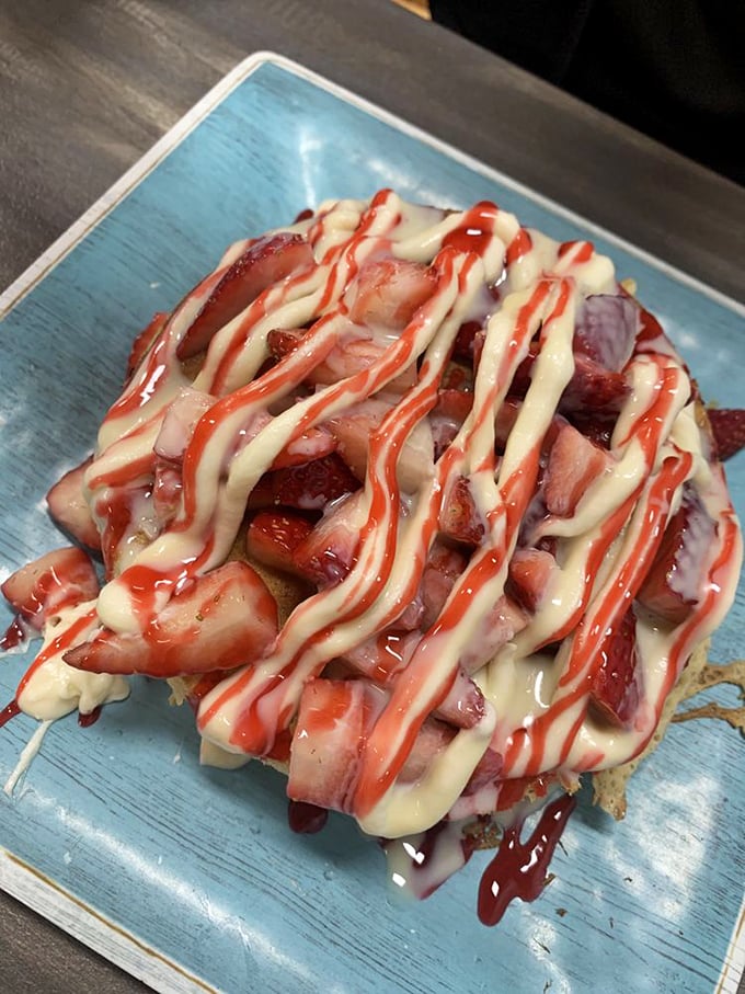 Strawberry Cheesecake Pancakes that blur the line between breakfast and dessert so beautifully you'll wonder why we ever separated them in the first place.