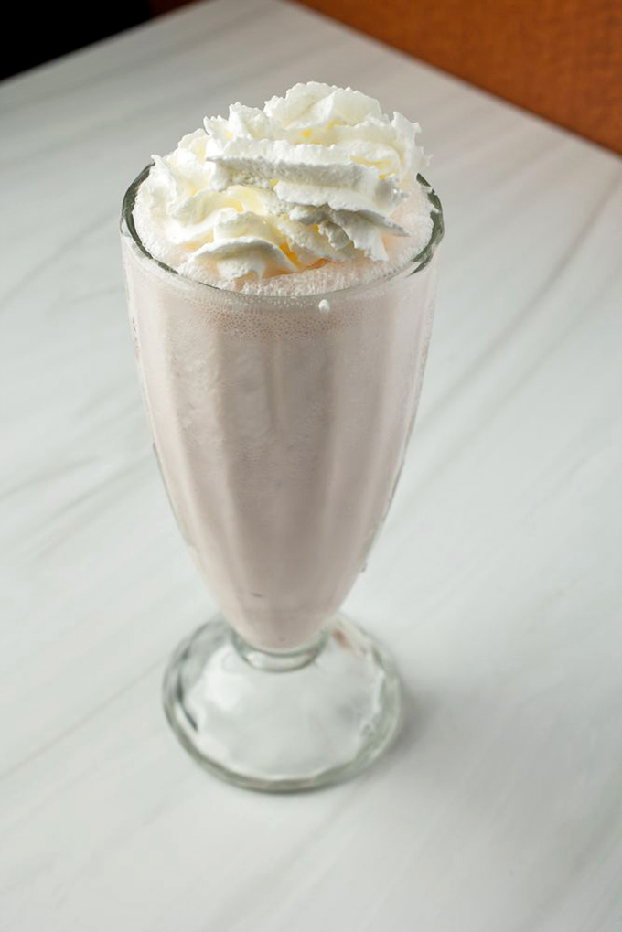 This isn't just a milkshake&mdash;it's dessert with a straw. Creamy, dreamy, and topped with enough whipped cream to make your inner child giggle.