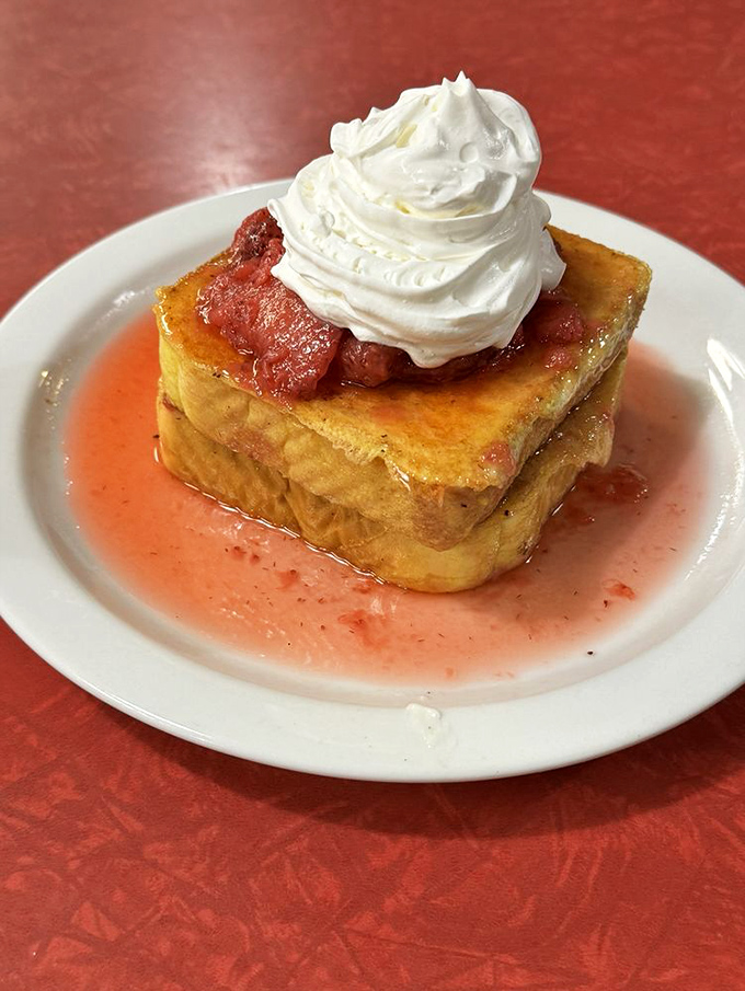 Stuffed French toast that doesn't just satisfy hunger&mdash;it creates memories. That whipped cream mountain isn't just for show.