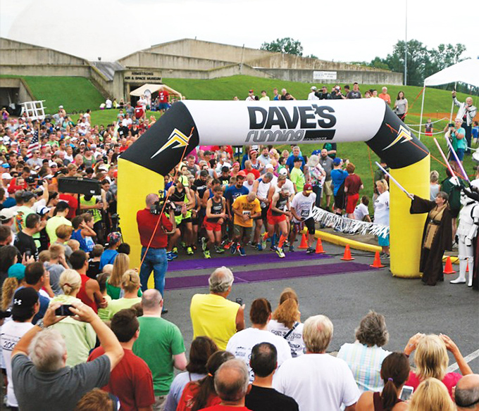 The Summer Moon Festival starting line buzzes with energy that's one part small-town pride, two parts "I can totally beat my neighbor in this race."