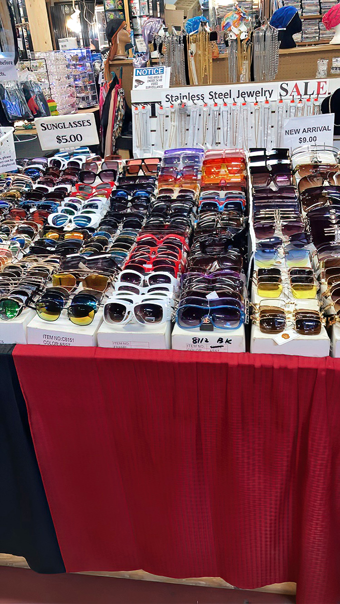 Sunglasses for days! At $5 a pair, you can afford to be whoever you want to be this summer.