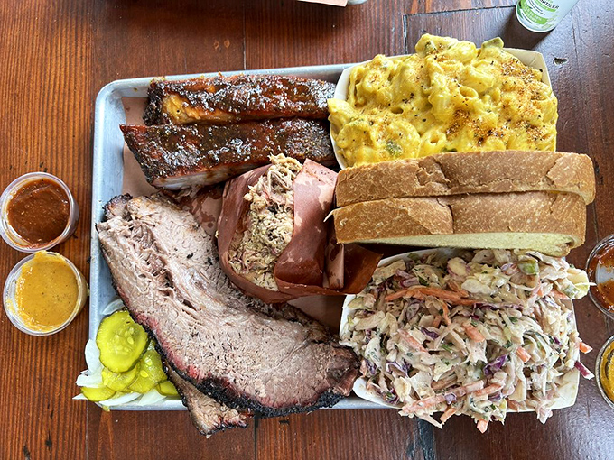 The Texas Trinity platter isn't just a meal&mdash;it's a religious experience of smoke, spice, and everything nice on a single tray.