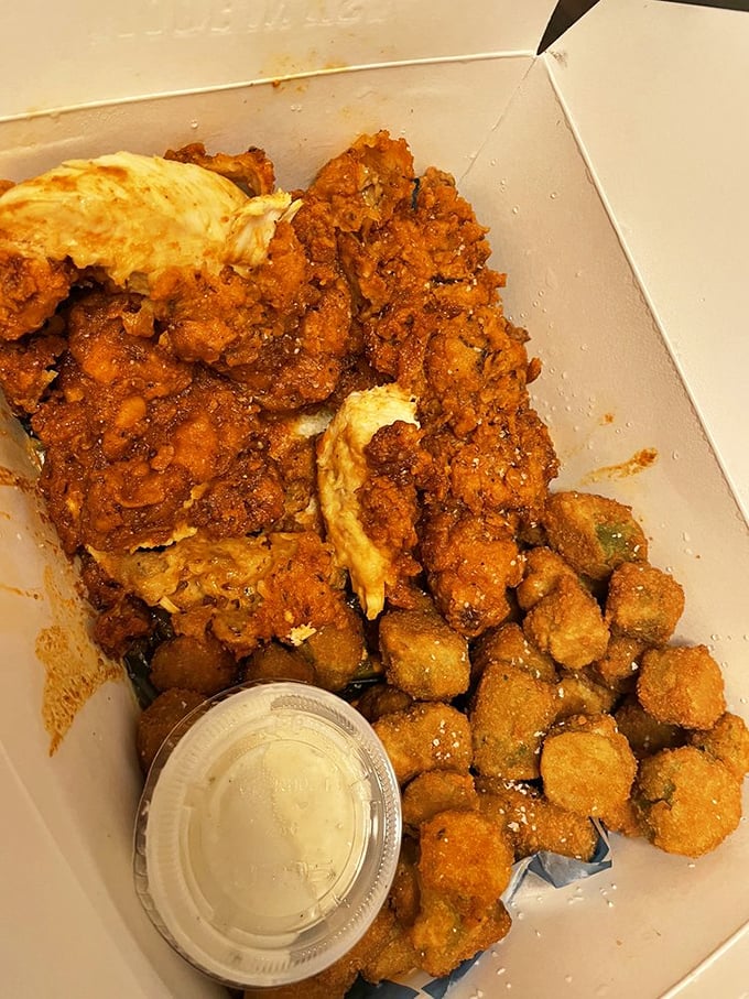 When chicken meets waffle meets hush puppies, you've hit the Southern trifecta. A holy trinity of crispy, savory satisfaction.