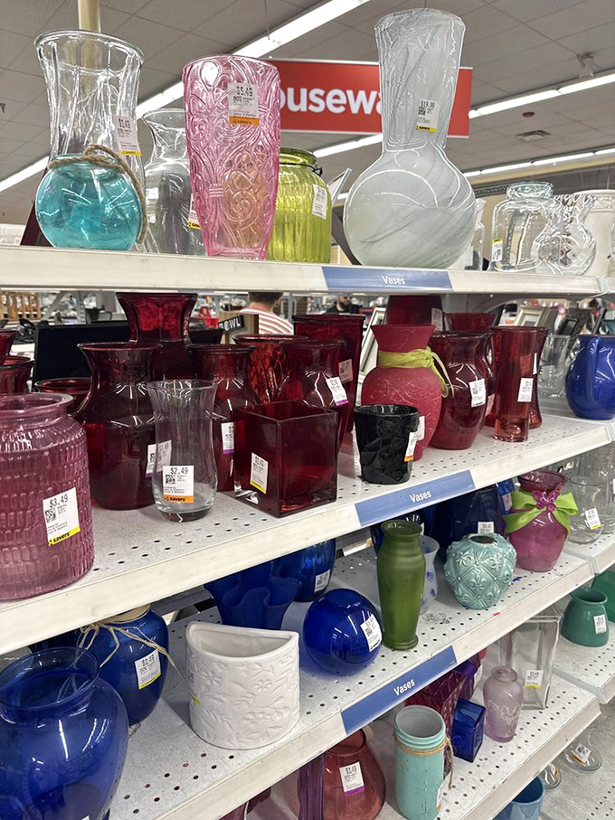 Colorful glassware creates rainbow displays that would make any dinner party host weep with envy.