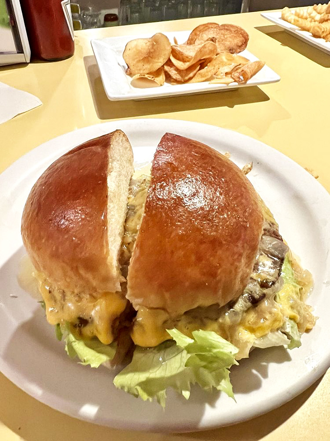 Even the veggie burger gets the royal treatment. In Wisconsin, plant-based doesn't mean pleasure-deprived&mdash;note that glorious brioche bun.