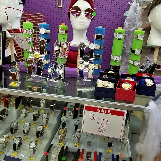 Time literally stands still at the watch counter, where timepieces of every style await wrists both fashionable and functional.