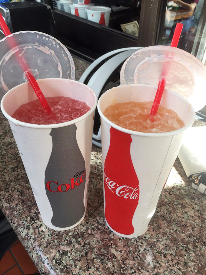 Aguas frescas in their natural habitat. These vibrant fruit waters aren't just beverages&mdash;they're the perfect palate cleansers between bites of savory perfection.