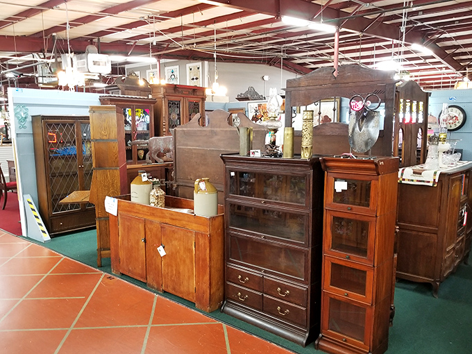 Solid wood furniture with the kind of craftsmanship that makes modern flat-pack stuff hang its head in shame. They just don't build 'em like this anymore.
