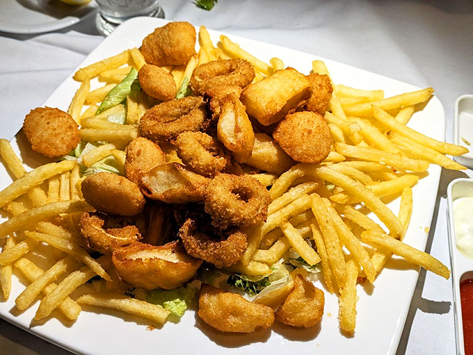 Golden-fried shrimp and crispy fries &ndash; sometimes the simplest pleasures are the most satisfying, especially when executed with this level of respect.
