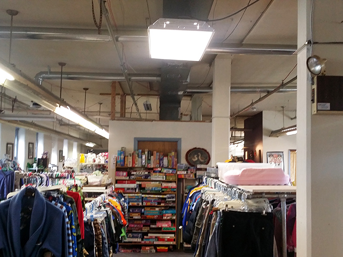 Books and games line the shelves, promising entertainment for pennies. That board game might contain all its pieces&mdash;a thrift store miracle!