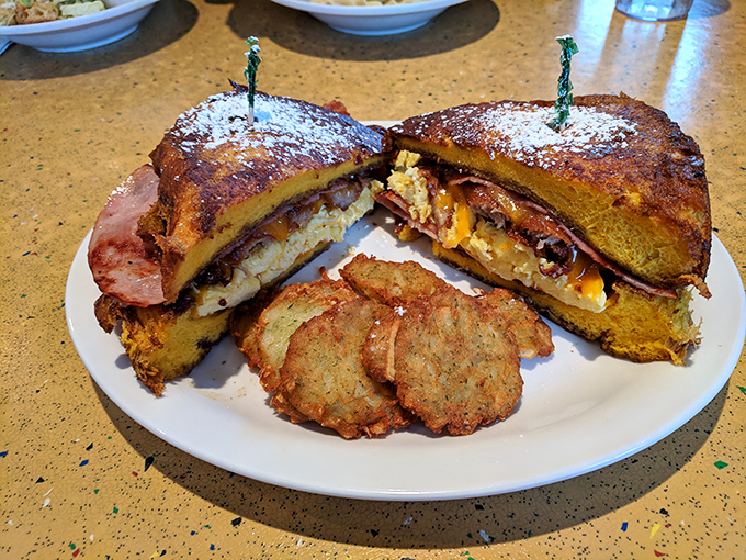 A sandwich that bridges breakfast and lunch so beautifully you'll wonder why we ever bothered separating the two meals in the first place.