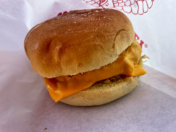 Sometimes the classics just hit right &ndash; a perfectly proportioned cheeseburger with melty American cheese on a toasted bun. No Instagram filter needed.