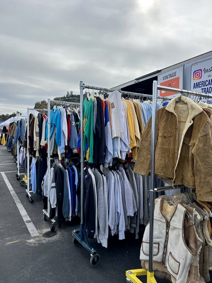 The vintage clothing section is where fashion comes full circle. Today's designer "distressed" $300 shirt can't hold a candle to these authentically worn treasures.