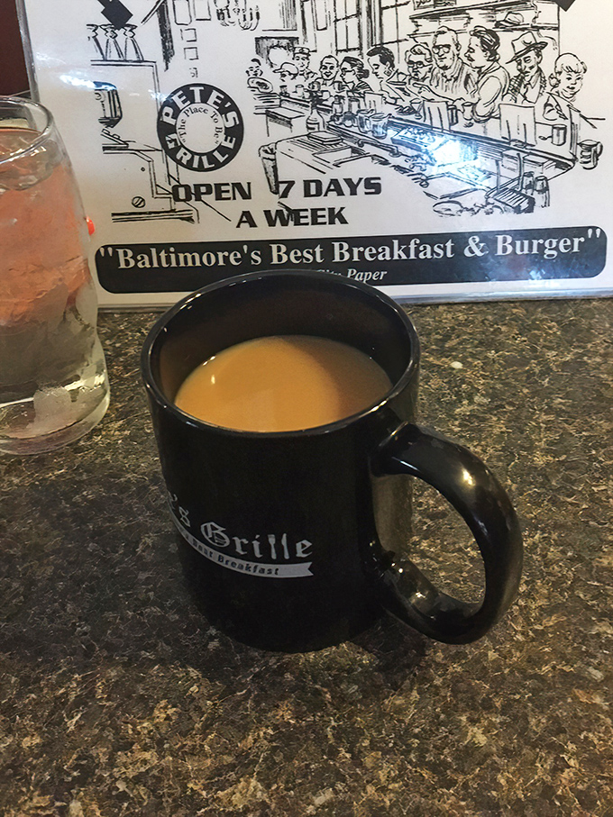 In a world of fancy coffee concoctions, Pete's black coffee in a sturdy mug reminds us why we fell in love with the brew in the first place.