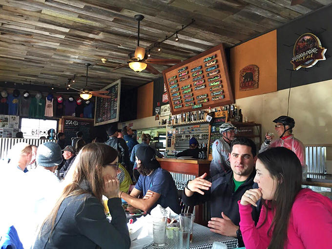 The universal language of barbecue brings strangers together at communal tables. Notice the absence of conversation&mdash;everyone's too busy eating.