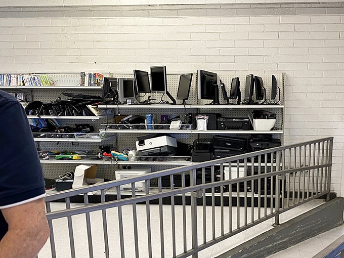 Yesterday's electronics await tech tinkerers and nostalgic collectors&mdash;each monitor and printer holding the promise of "they don't make 'em like this anymore."