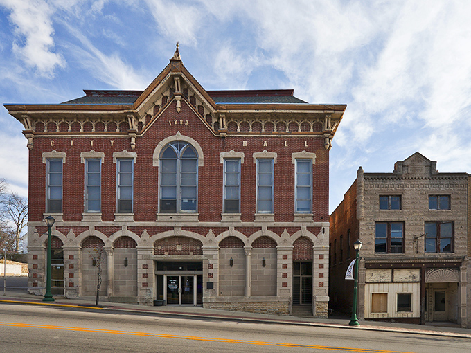 Wabash's historic City Hall stands as a testament to when civic pride was expressed in ornate brickwork and architectural flourishes.