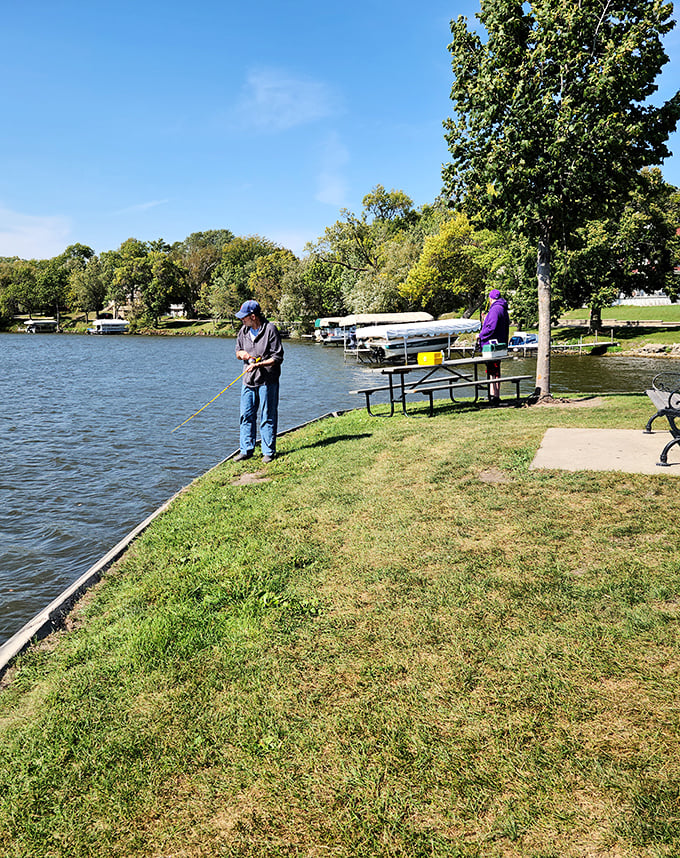 Fishing along Albert Lea's shoreline isn't just a pastime&mdash;it's practically a required course in Minnesota citizenship and patience development.