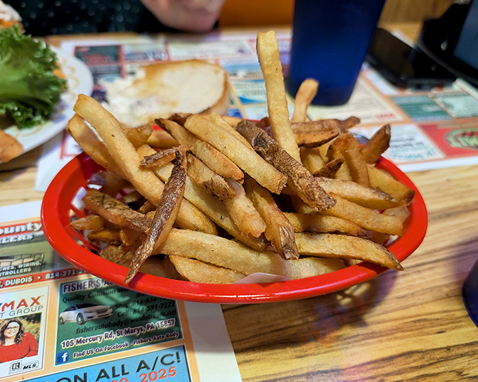 These aren't just fries &ndash; they're golden ambassadors of potato perfection. Crispy outside, fluffy inside, and impossible to stop eating.